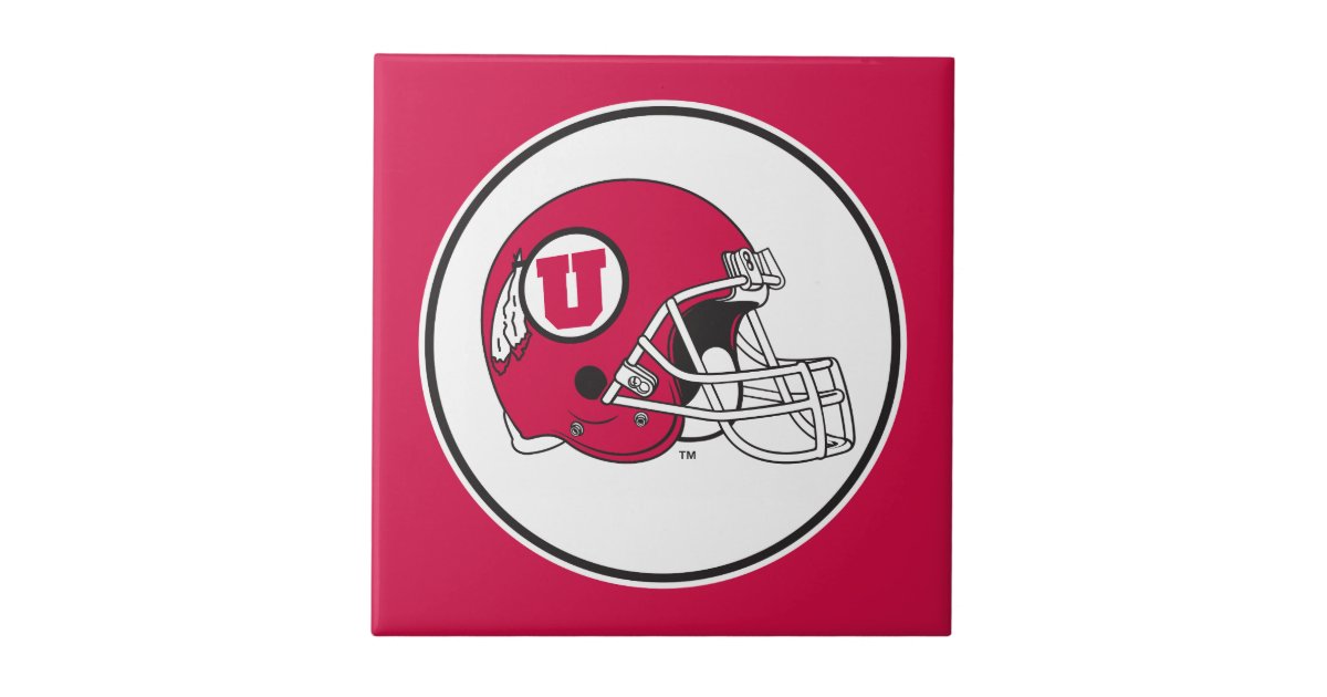 Utah Utes Helmet Tile | Zazzle