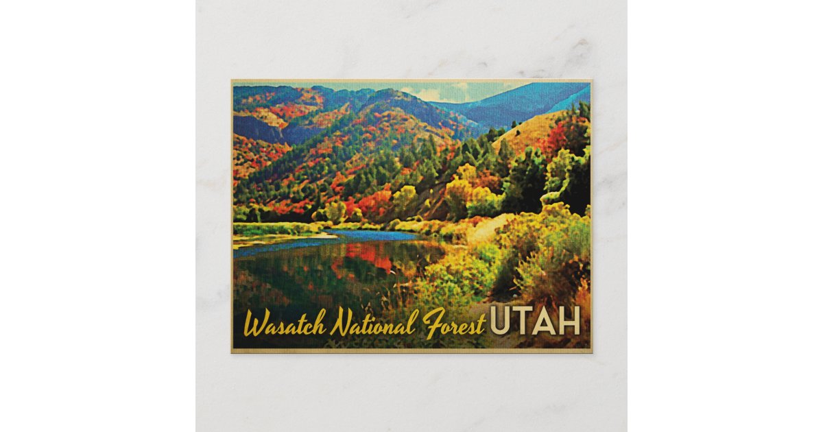 Utah Wasatch National Forest Postcard | Zazzle