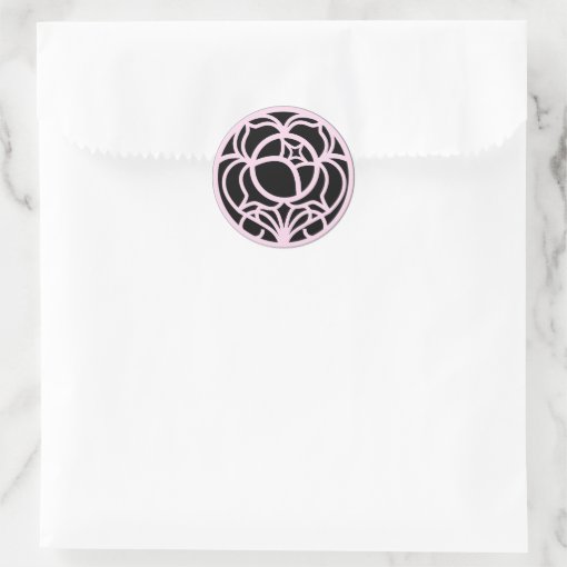 Utena Rose Crest Duelist Ring Symbol Classic Round Sticker | Zazzle