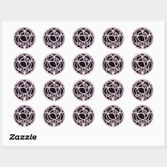 Utena Rose Crest Duelist Ring Symbol Classic Round Sticker | Zazzle