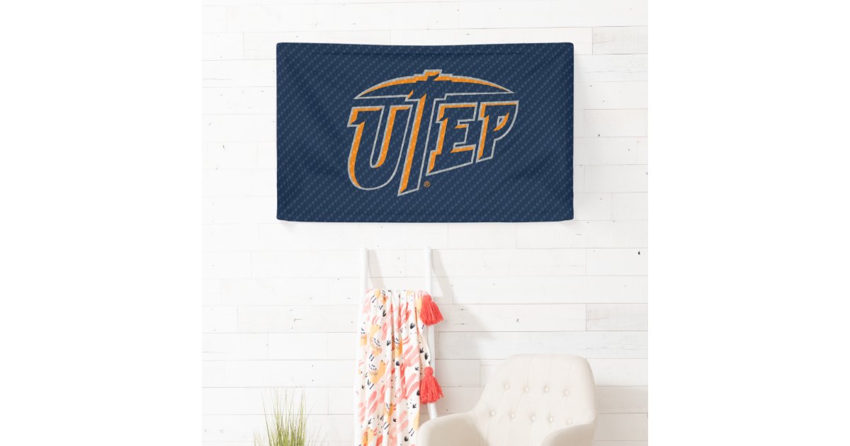 UTEP Carbon Fiber Banner | Zazzle