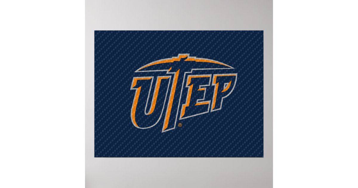 UTEP Carbon Fiber Poster | Zazzle