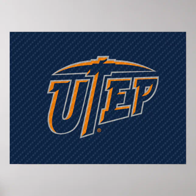 UTEP Carbon Fiber Poster | Zazzle