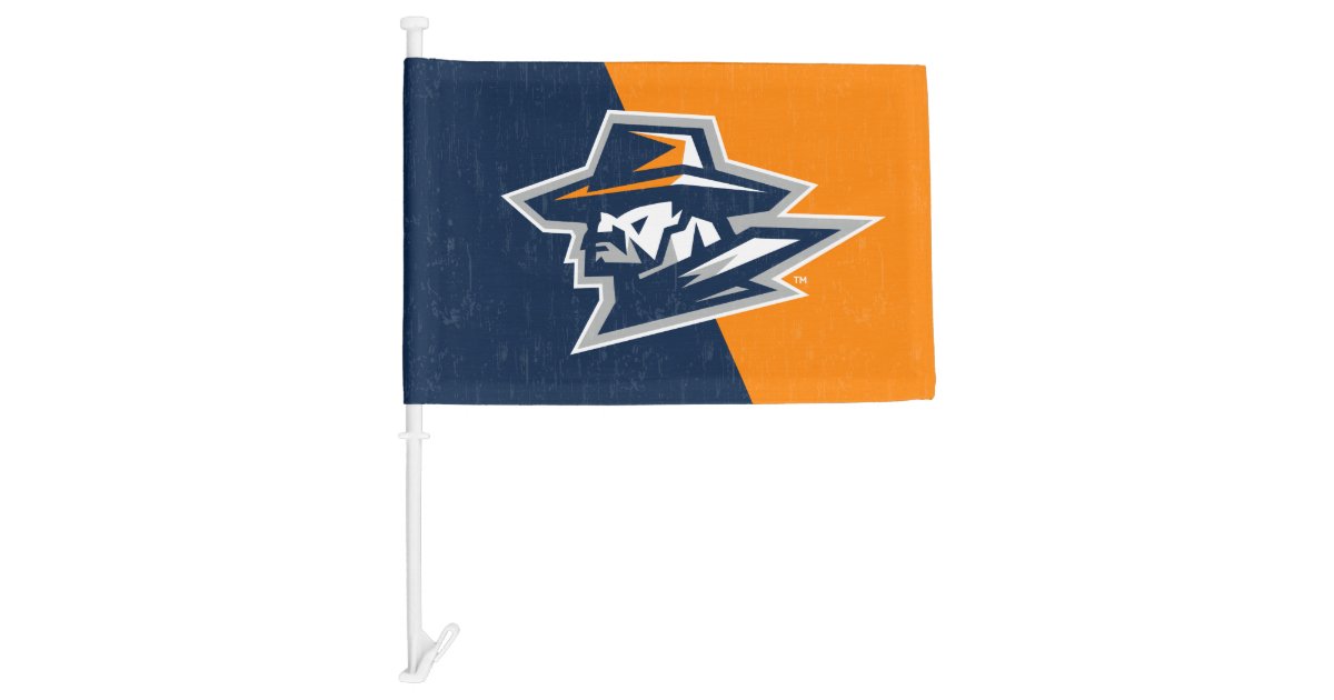 UTEP Color Block Distressed Car Flag | Zazzle