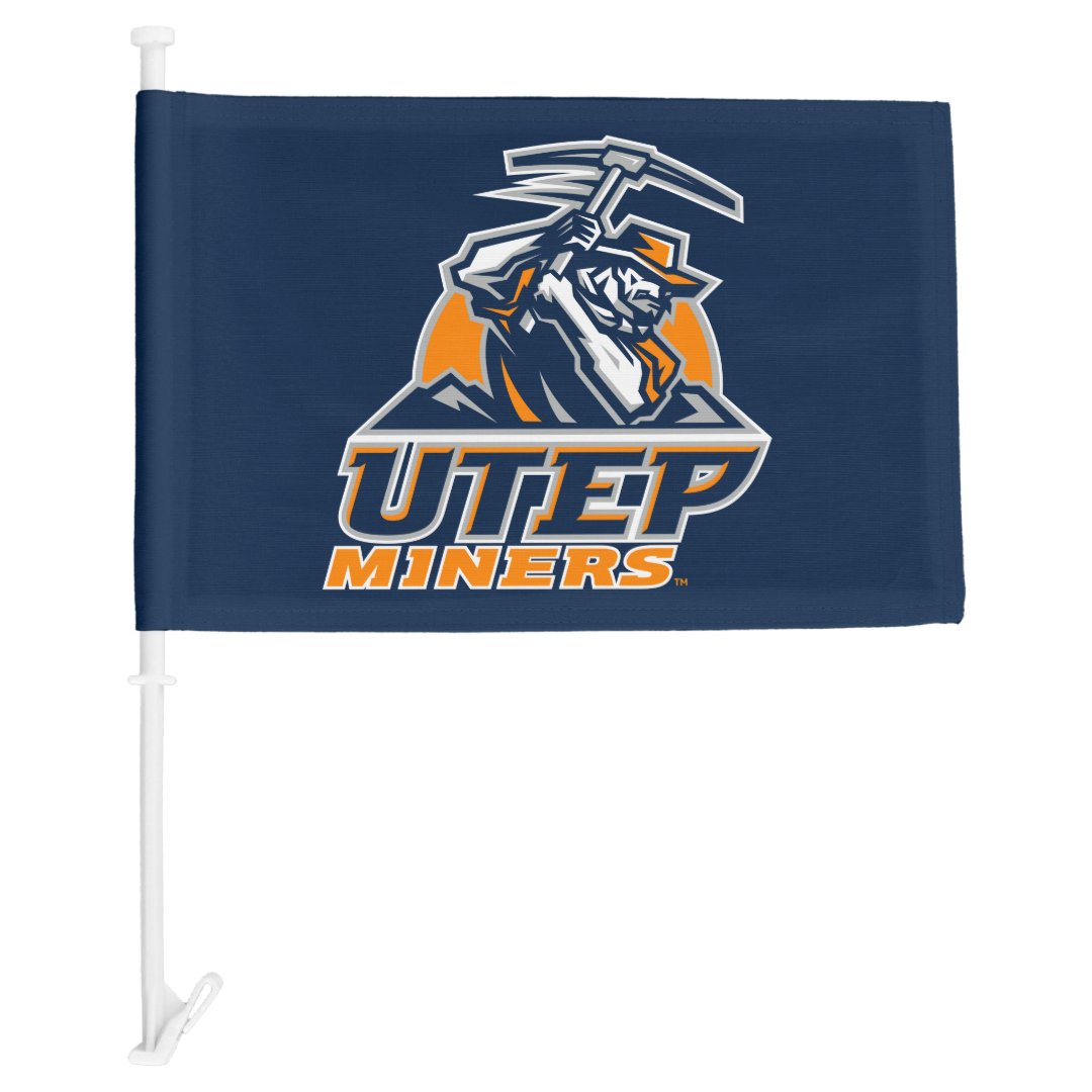 UTEP Miners Car Flag | Zazzle