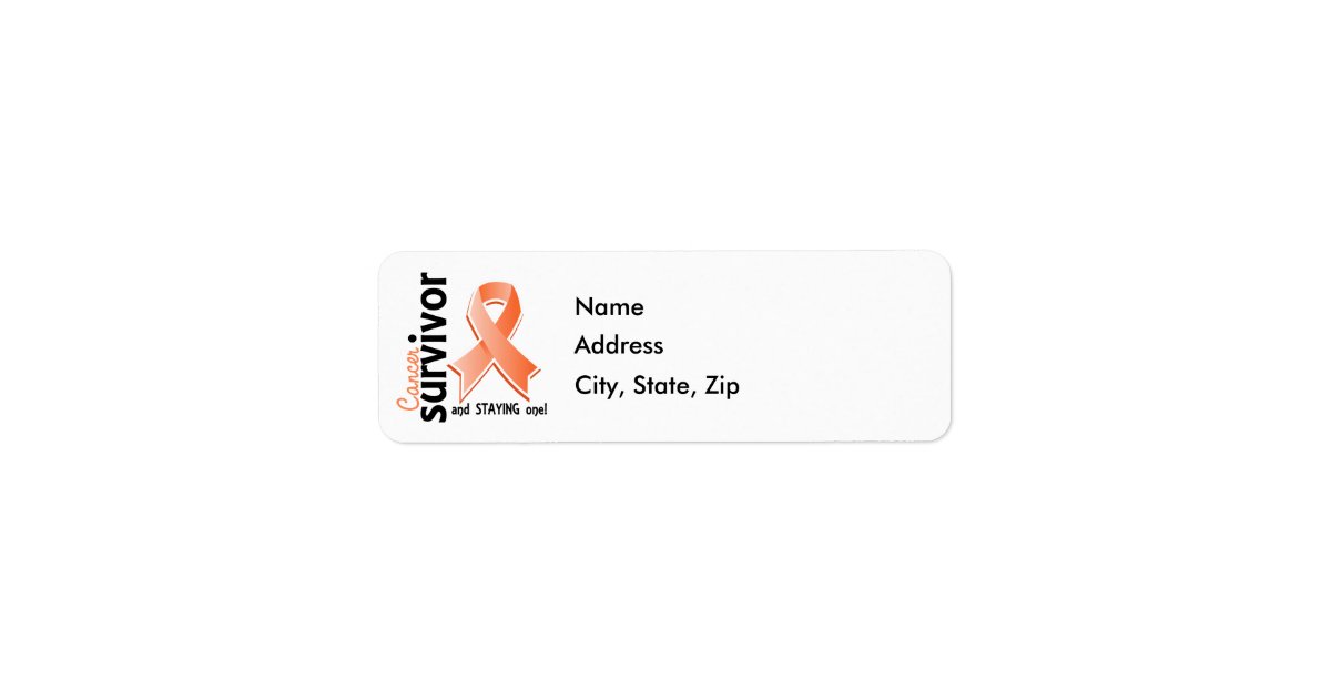 Uterine Cancer Survivor 19 Label | Zazzle