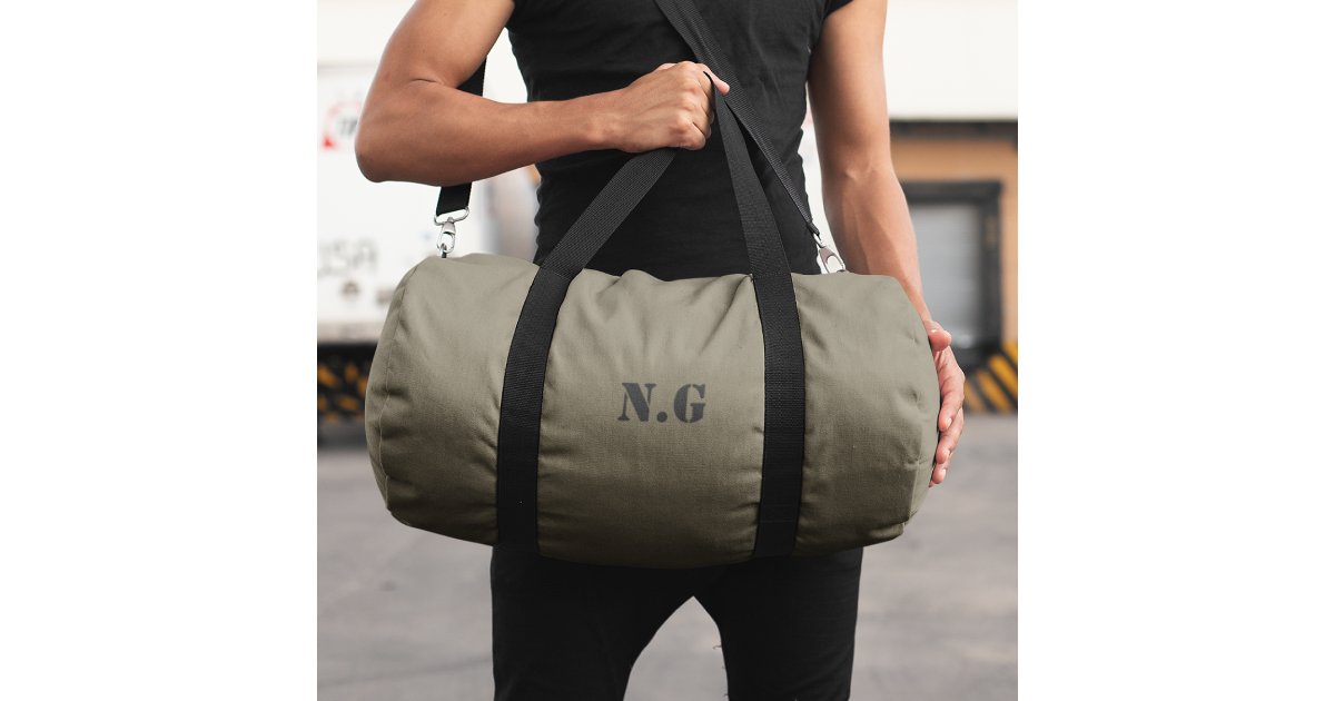 Utility Military Style Army Green Duffle Bag | Zazzle