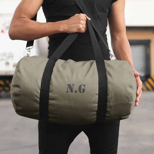 Utility Military Style Army Green Duffle Bag | Zazzle