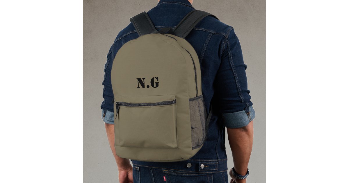 Utility Military Style Army Green Printed Backpack | Zazzle