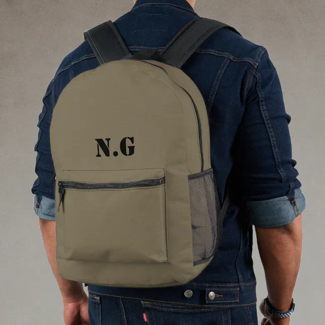 Utility Military Style Army Green Printed Backpack | Zazzle
