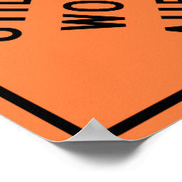 Utility Work Ahead Construction Highway Sign | Zazzle