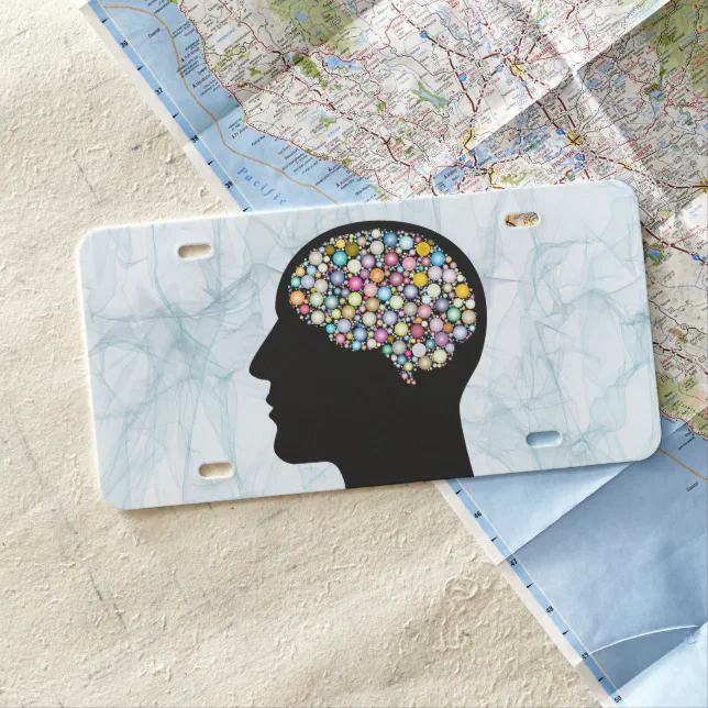Utopian Mastermind Smokey Background Texture License Plate | Zazzle
