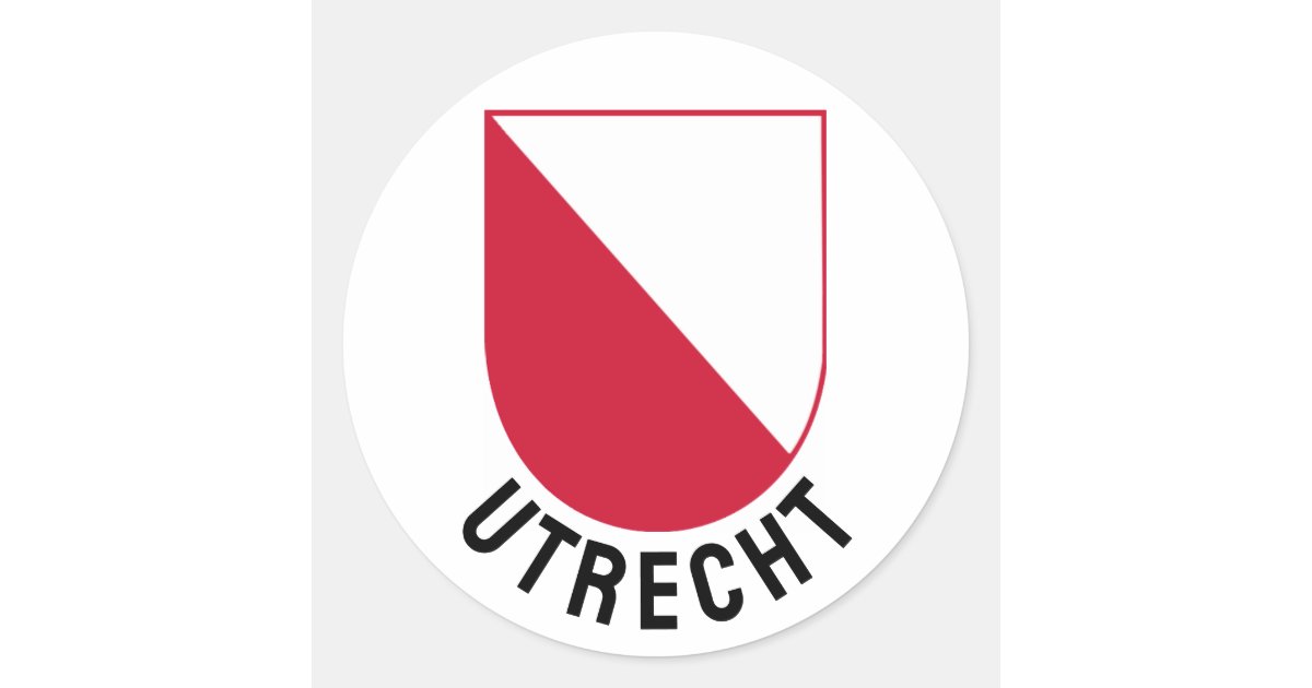 Utrecht coat of arms - Netherlands Classic Round Sticker | Zazzle