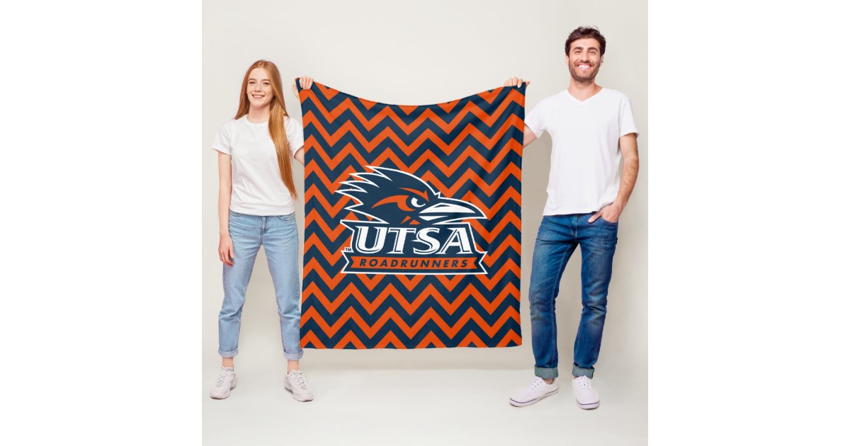UTSA Chevron Pattern Fleece Blanket | Zazzle