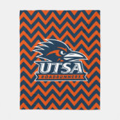 UTSA Chevron Pattern Fleece Blanket | Zazzle
