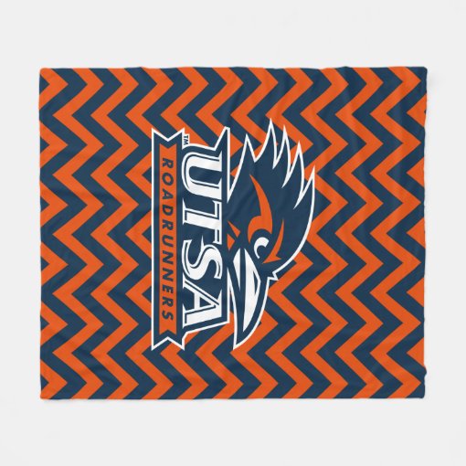 UTSA Chevron Pattern Fleece Blanket | Zazzle