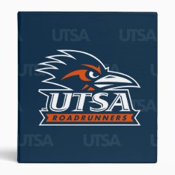 UTSA Logo University Watermark 3 Ring Binder | Zazzle