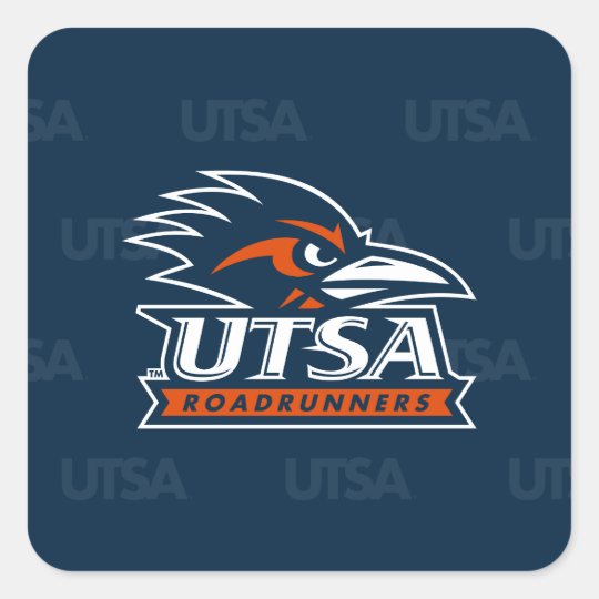 UTSA Logo University Watermark Square Sticker | Zazzle.com