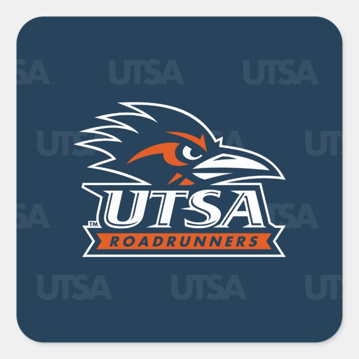 UTSA Logo University Watermark Square Sticker | Zazzle.com