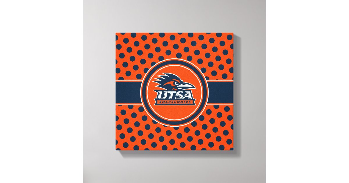 UTSA Polka Dot Pattern Canvas Print | Zazzle