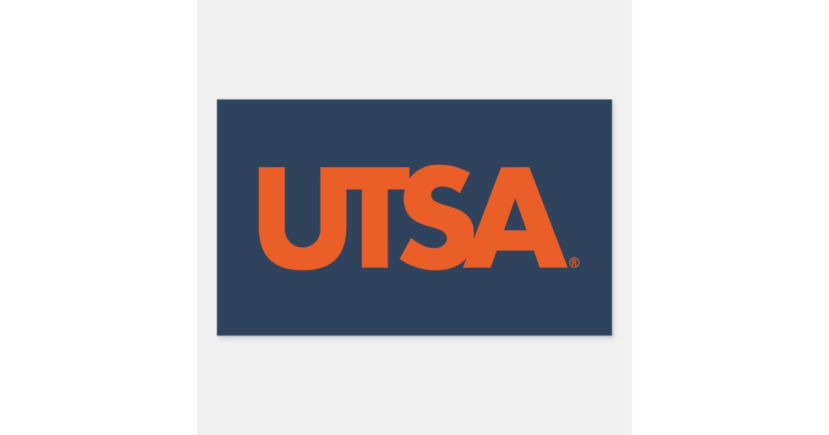 UTSA RECTANGULAR STICKER | Zazzle