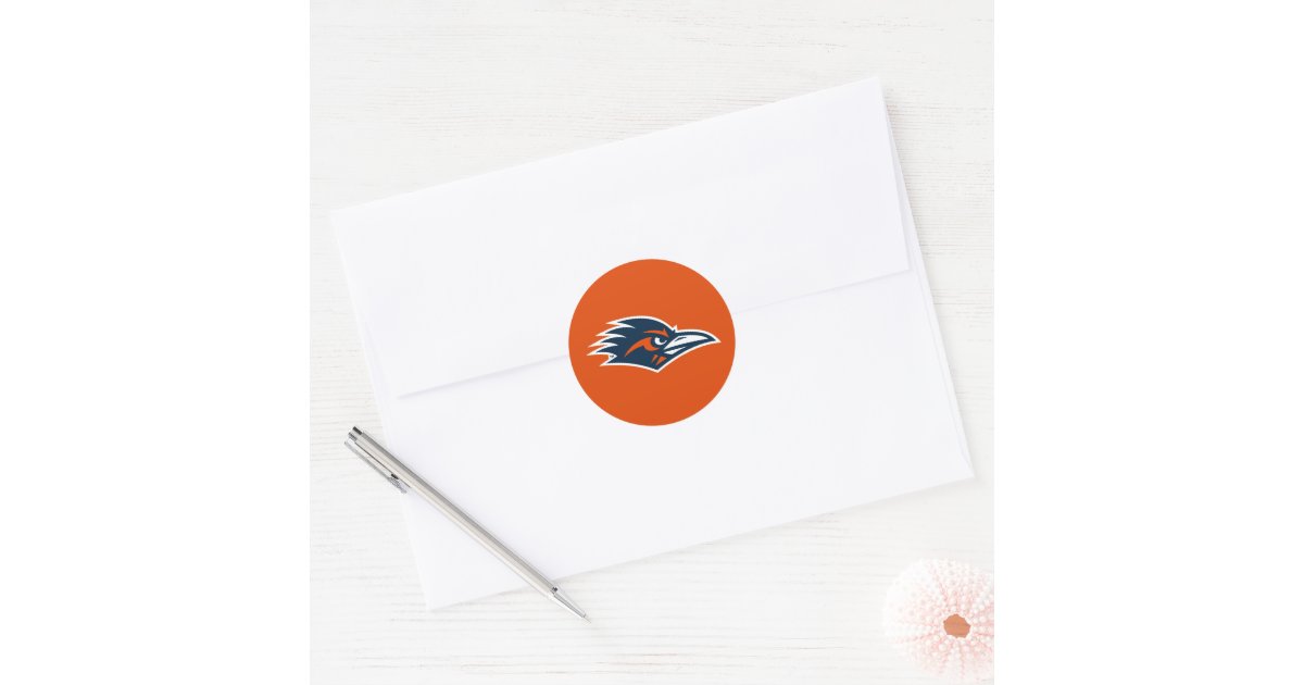 UTSA Roadrunners Logo Classic Round Sticker | Zazzle