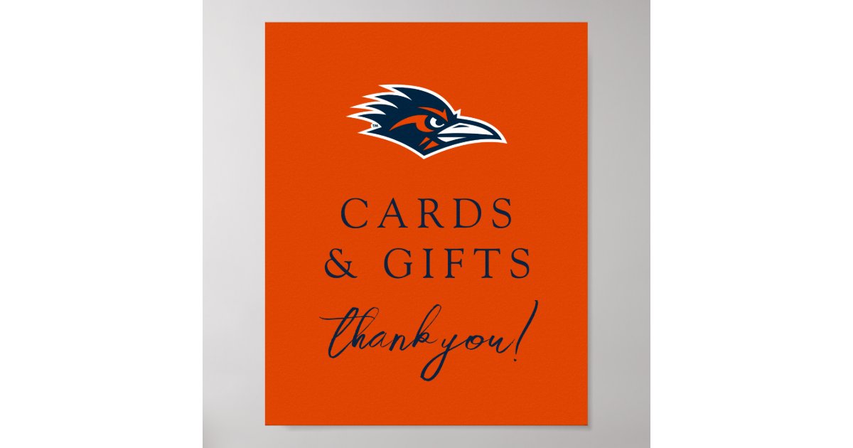 UTSA Roadrunners Logo Graduation Poster | Zazzle