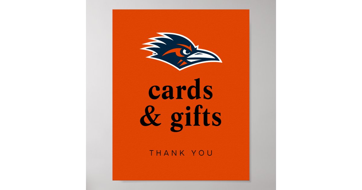 UTSA Roadrunners Logo Graduation Poster | Zazzle