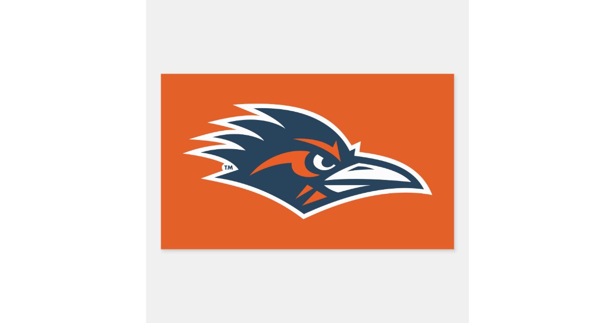 UTSA Roadrunners Logo Rectangular Sticker | Zazzle