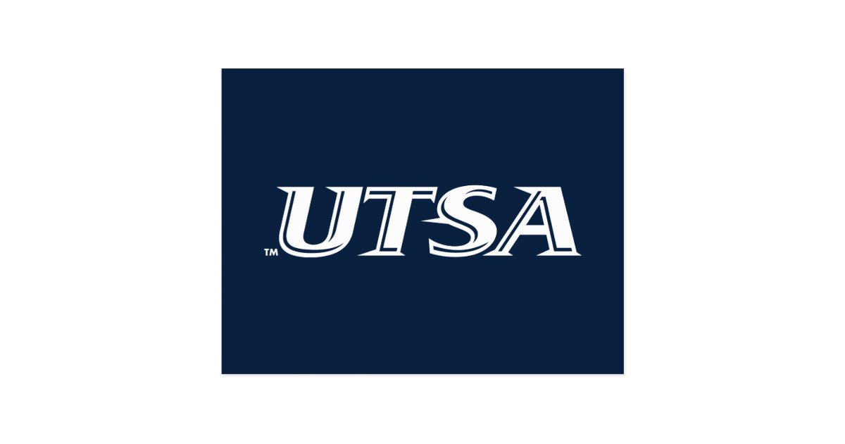 UTSA White Logo Postcard | Zazzle.com