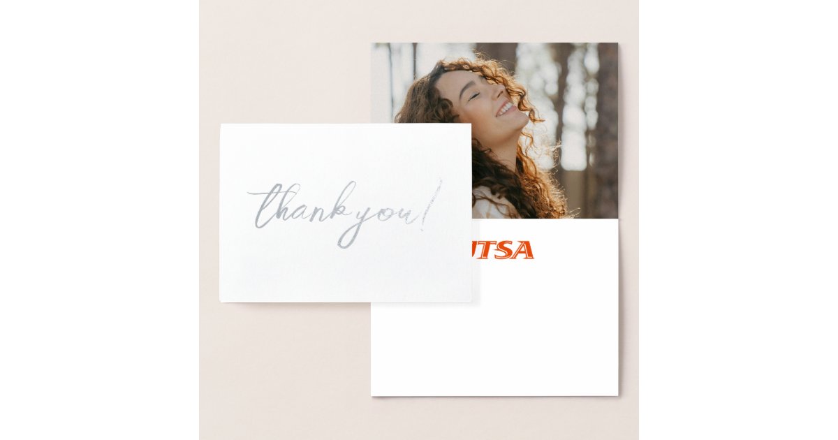 UTSA Wordmark Logo Graduation Foil Card | Zazzle
