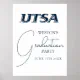 UTSA Wordmark Logo Graduation Poster | Zazzle