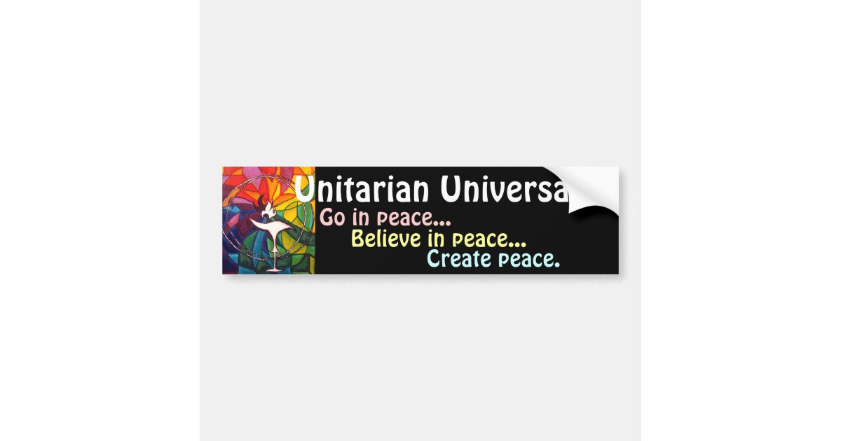 UU Chalice Bumper Sticker Unitarian Universalist | Zazzle