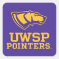 UWSP Pointers Square Sticker | Zazzle