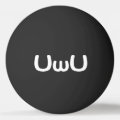 UwU Happy Anime Face Emoticon Ping Pong Ball | Zazzle