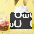 UwU Happy Anime Face Emoticon Wrapping Paper | Zazzle