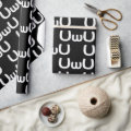 UwU Happy Anime Face Emoticon Wrapping Paper | Zazzle