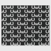 UwU Happy Anime Face Emoticon Wrapping Paper | Zazzle
