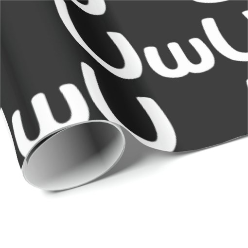 UwU Happy Anime Face Emoticon Wrapping Paper | Zazzle