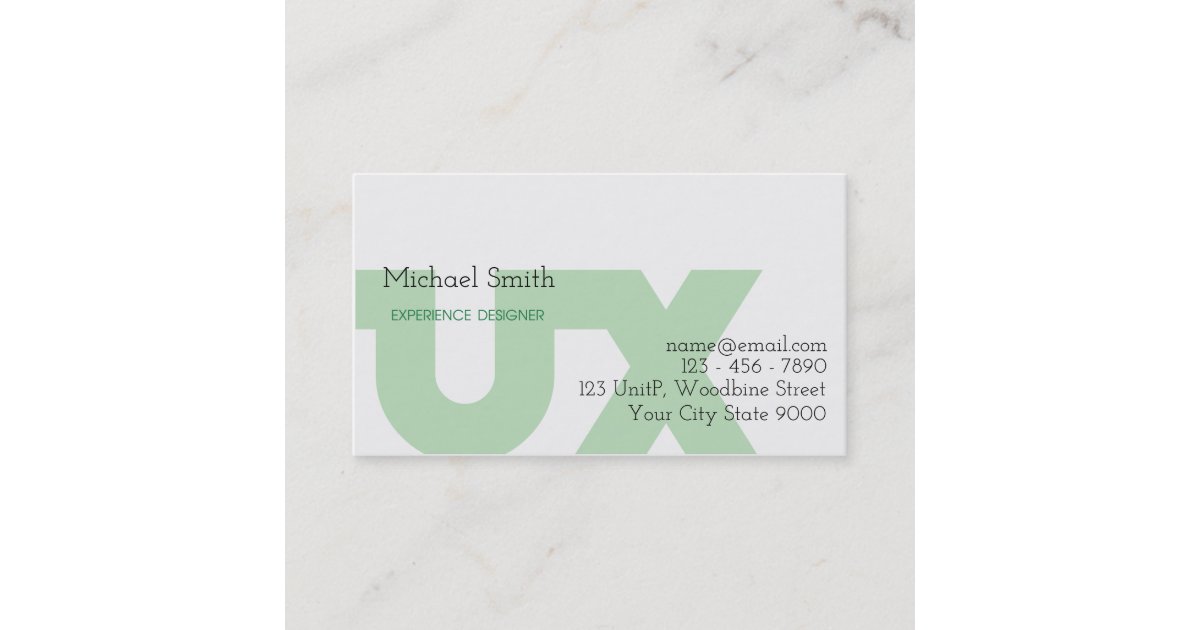 UX Designer Business Card | Zazzle