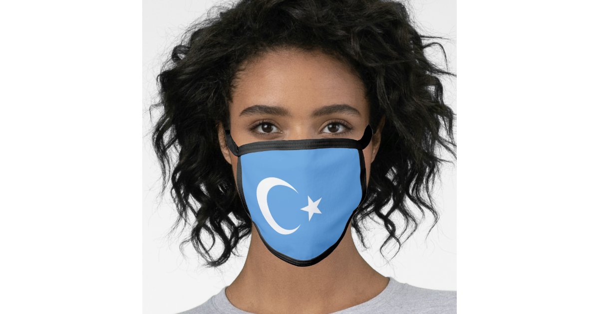 Uyghur Flag of East Turkistan (Uyghuristan) Face Mask | Zazzle