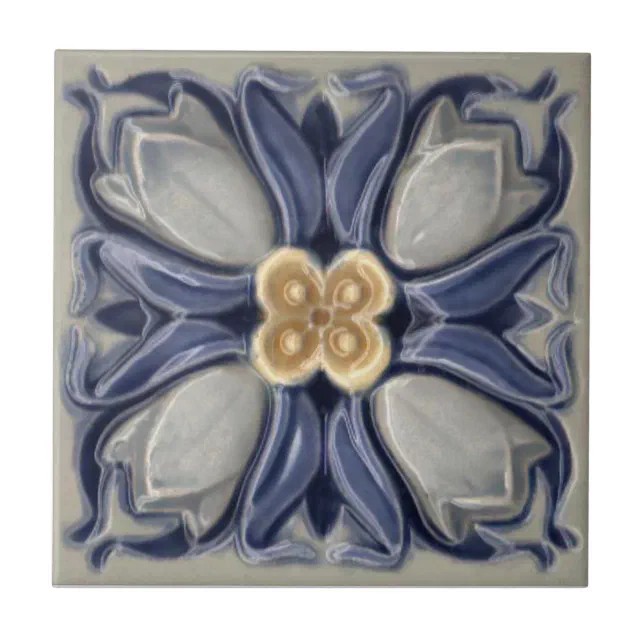 V0039 Victorian Antique Reproduction Ceramic Tile | Zazzle