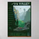 V-6 Valley Illustration Poster | Zazzle