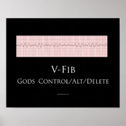 V Fib Poster | Zazzle