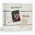 Vacation Alaska Photo Album White Board 3 Ring Binder | Zazzle