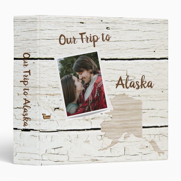 Vacation Alaska Photo Album White Board 3 Ring Binder | Zazzle