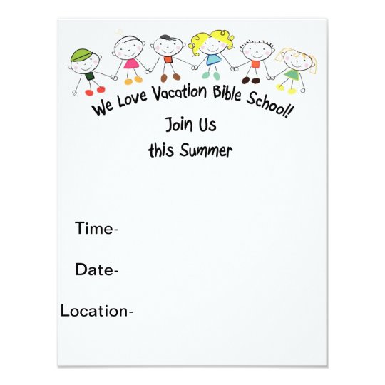 Vacation Bible School Invitation | Zazzle.com