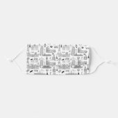 Vacation In Europe Pattern Adult Cloth Face Mask | Zazzle