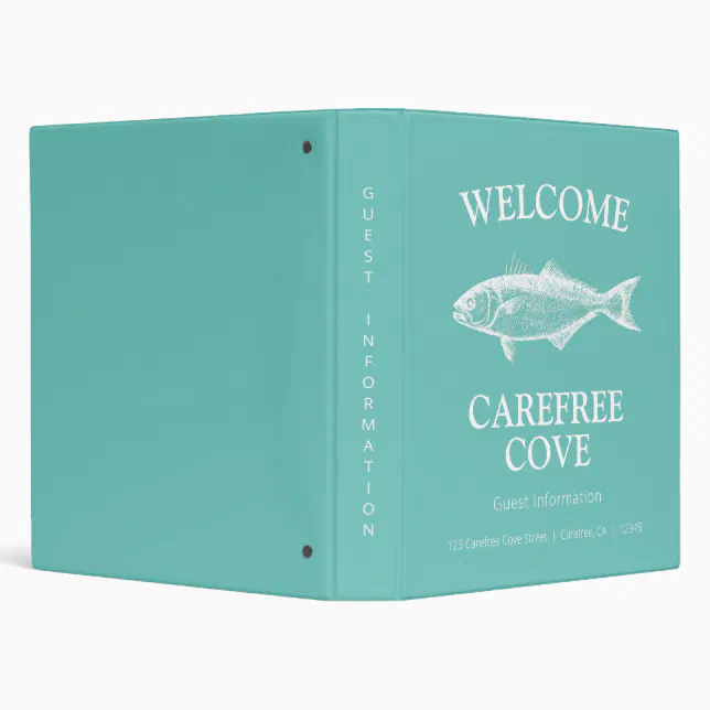 Vacation Rental Guest Information Binder | Zazzle