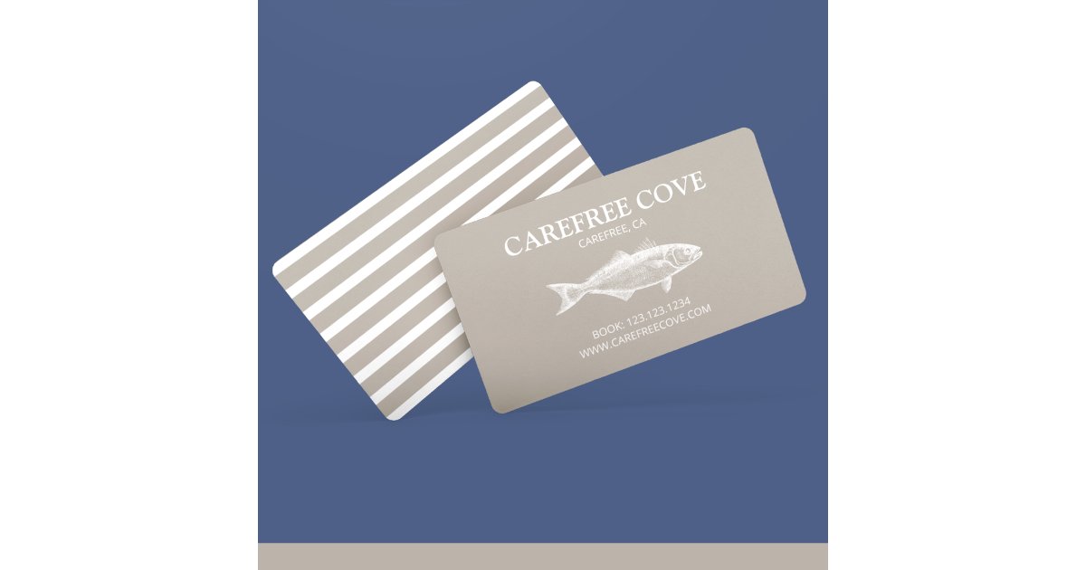 Vacation Rental Guest Information Business Card | Zazzle